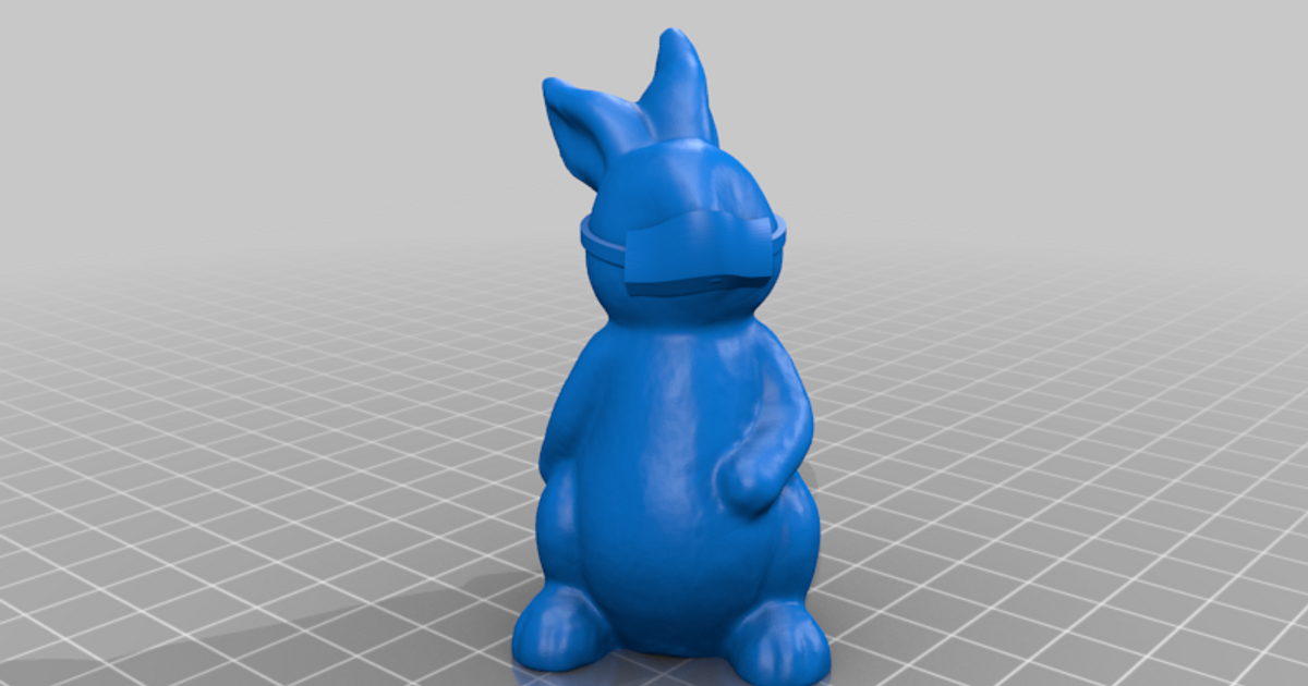 Easter Bunny with Mask - Smaller Version by Nelsoncomputer | Download ...