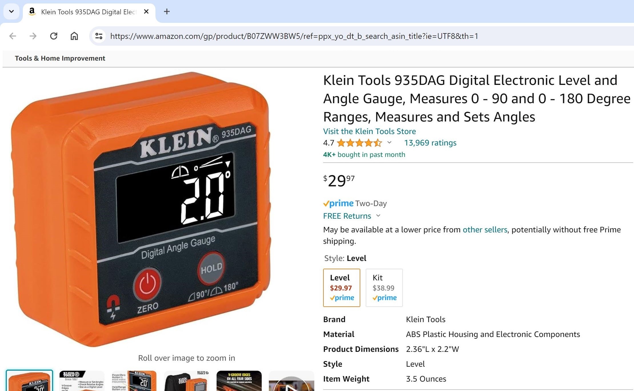 HSW Klein Electronic Level Holder by Phil Caruso | Download free STL ...