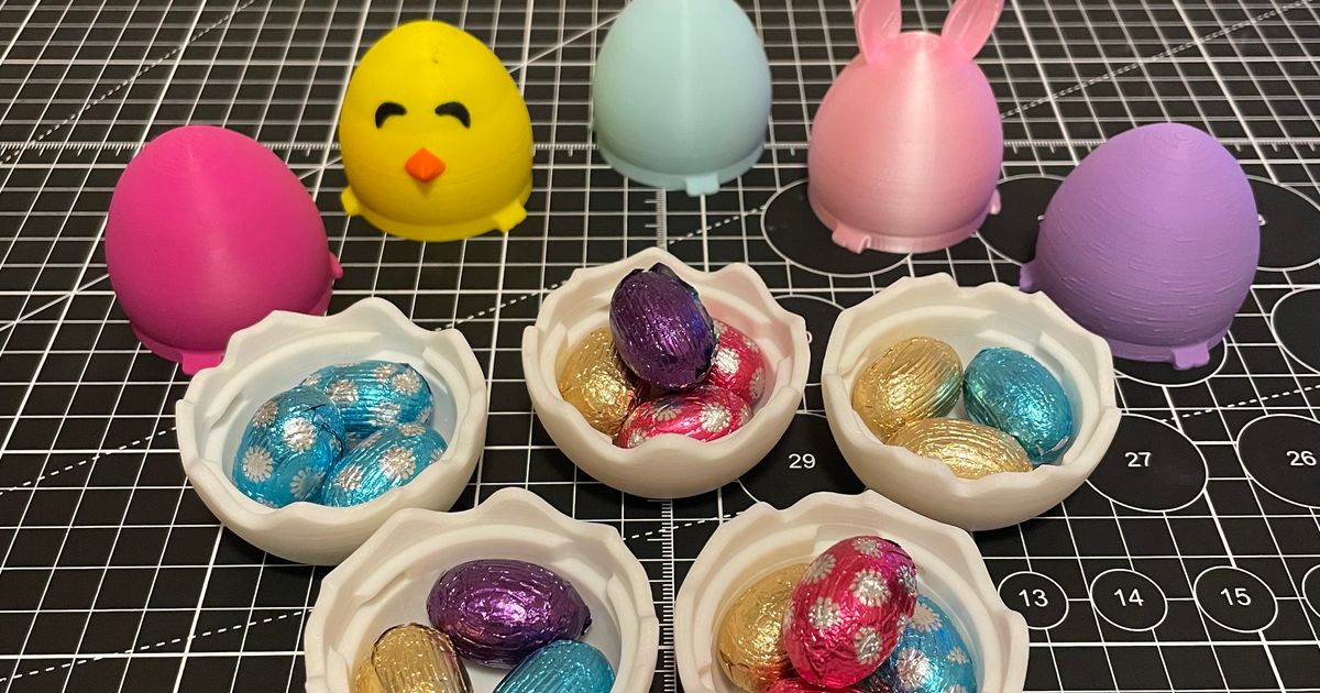Easter Egg Container by Triple B 3D | Download free STL model ...