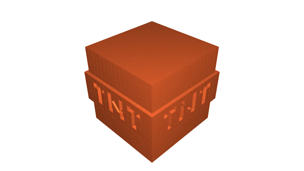 TNT Block Decoration (Minecraft) by DesignerRook | Download free STL ...