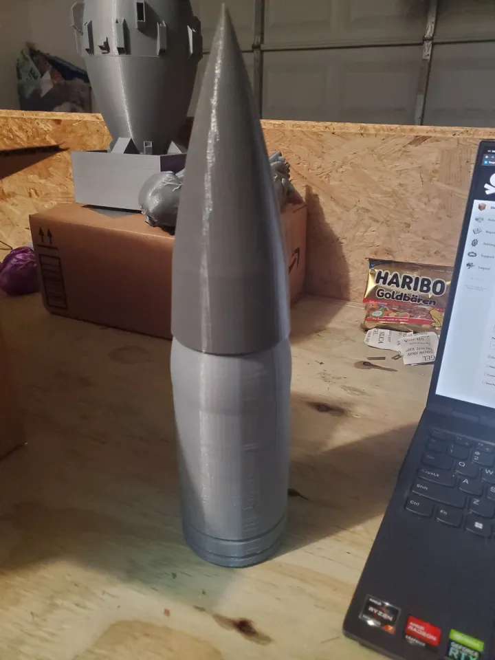 76mm M32 Tank Shell Round by ShadowDome102 | Download free STL model ...