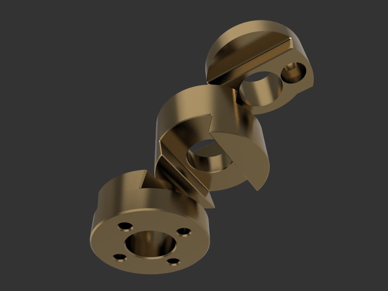 Oldham Coupling T8 Z-axis by TMP NFT | Download free STL model ...