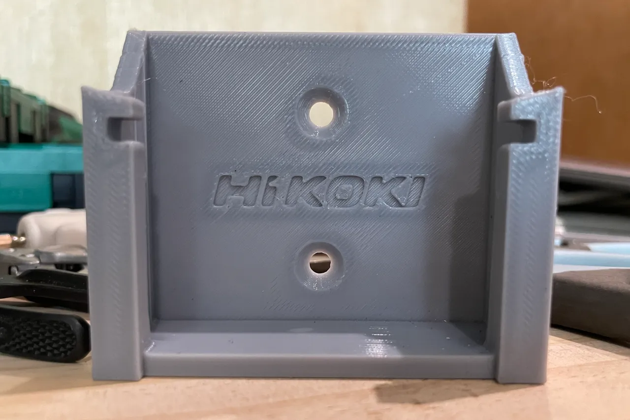 Wall Hikoki Battery Holder by suliveevil | Download free STL model ...