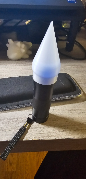 Flashlight diffuser by Brendan Goode | Download free STL model ...