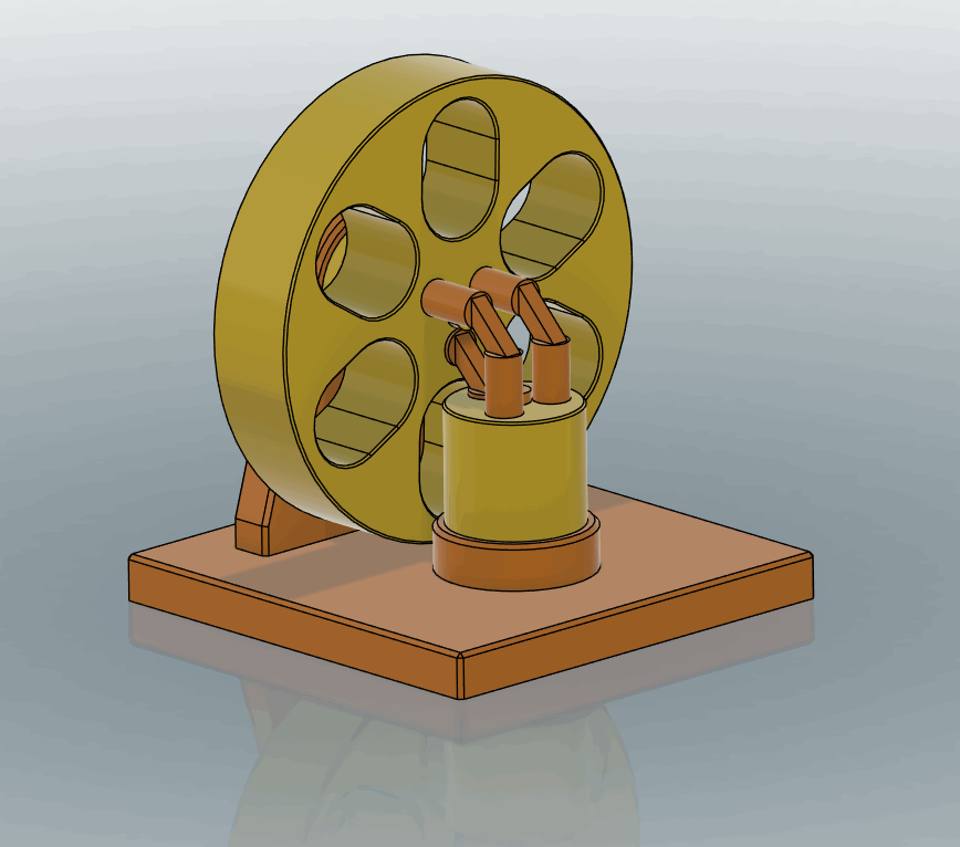 3 Piston Rotary Engine - Fun Toy by DickF | Download free STL model ...