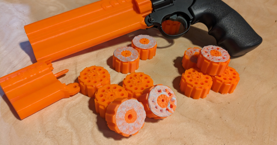 Salt Pistol - Crosman Vigilante CO2 - Similar to Bug-A-Salt Shred-er by ...