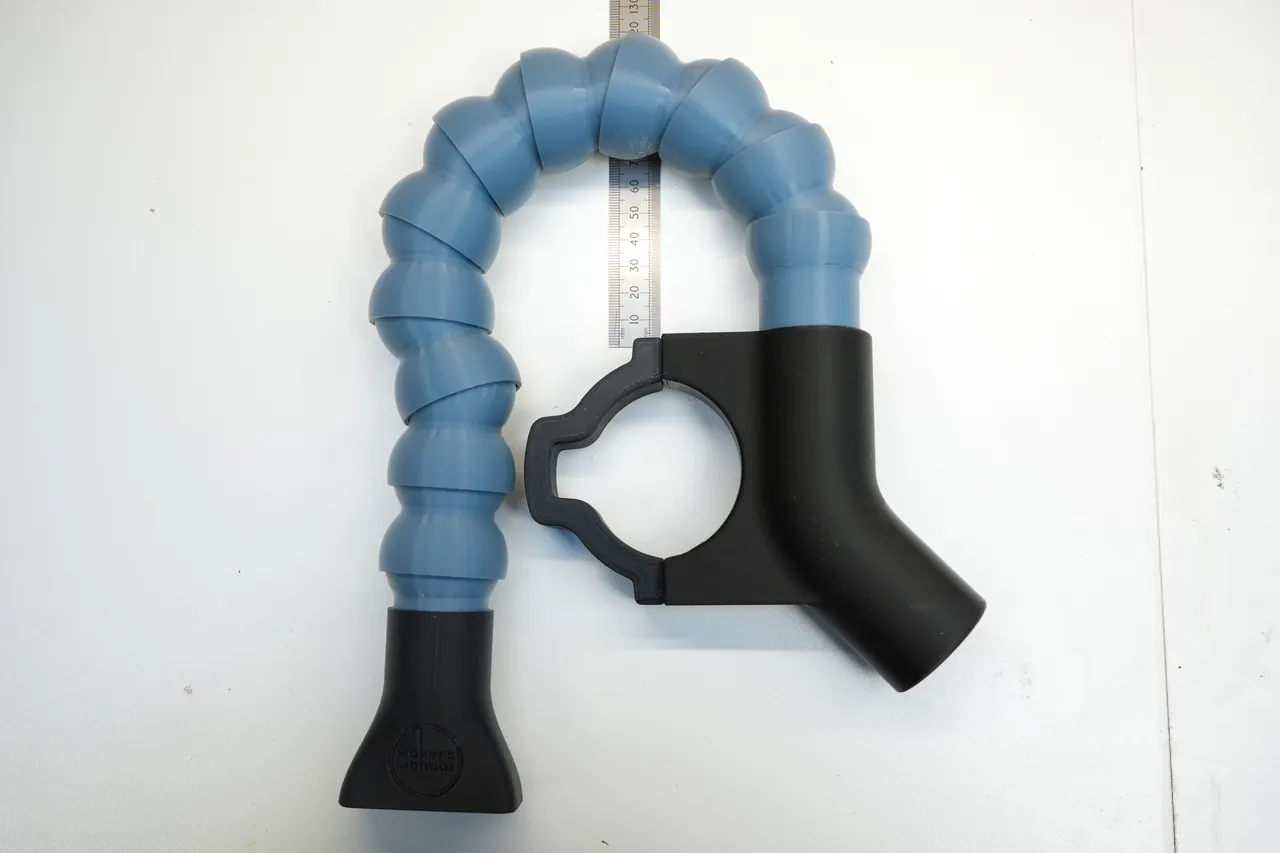 Flexible Hose for Dust Extraction by Makers Manual | Download free STL ...