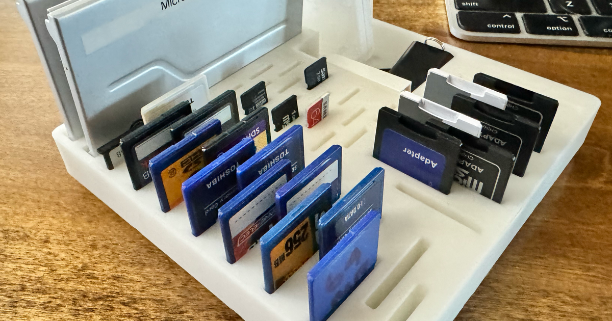 Mega SD Card Storage 3x3 - Gridfinity by gedeyenite | Download free STL ...