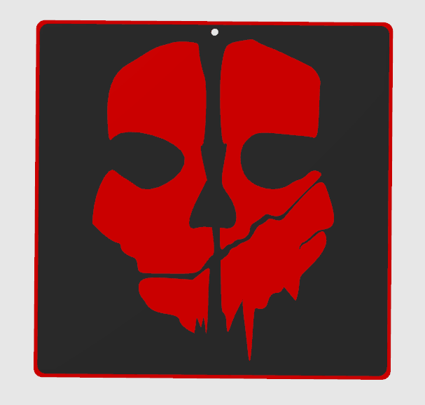 CoD: Ghost Wall Art by Allar3D | Download free STL model | Printables.com