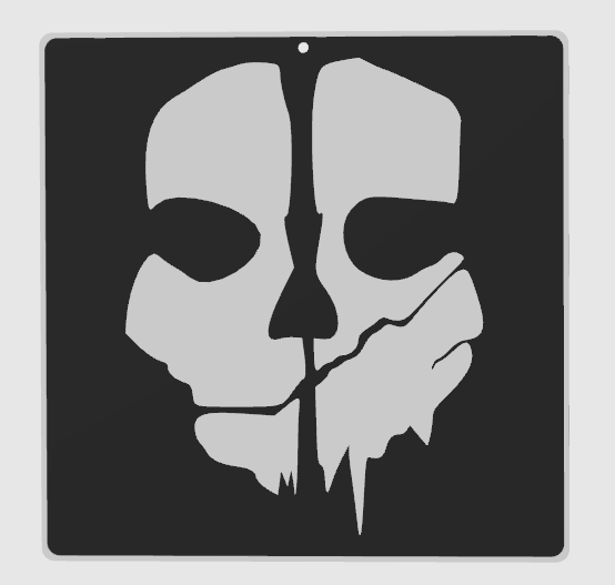CoD: Ghost Wall Art by Allar3D | Download free STL model | Printables.com