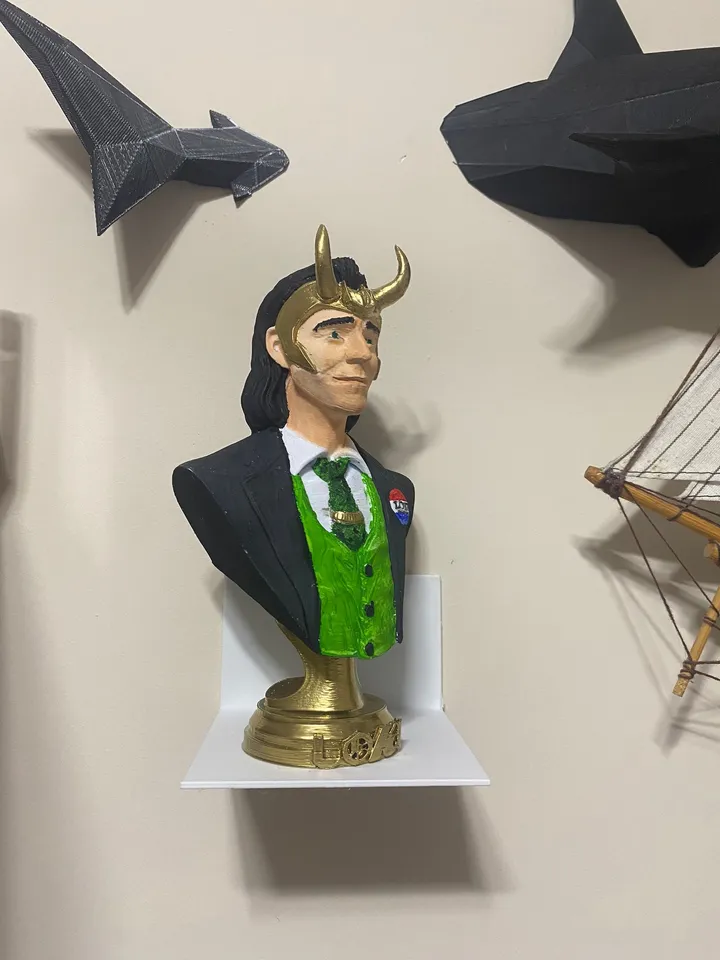 Figure Display Shelf (Single) by odujerappa | Download free STL model ...