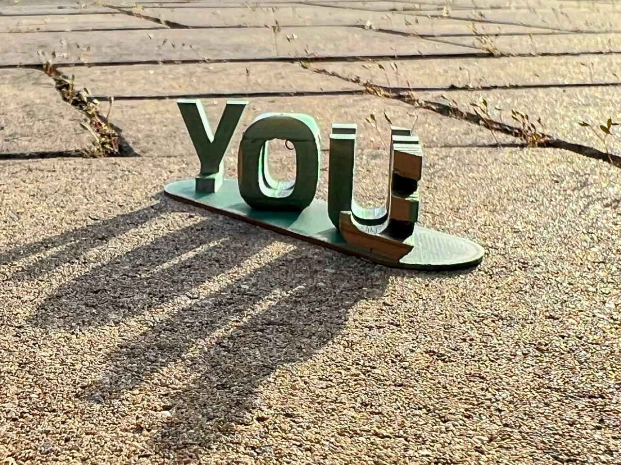Love You - anamorphic model by yahbluez | Download free STL model ...