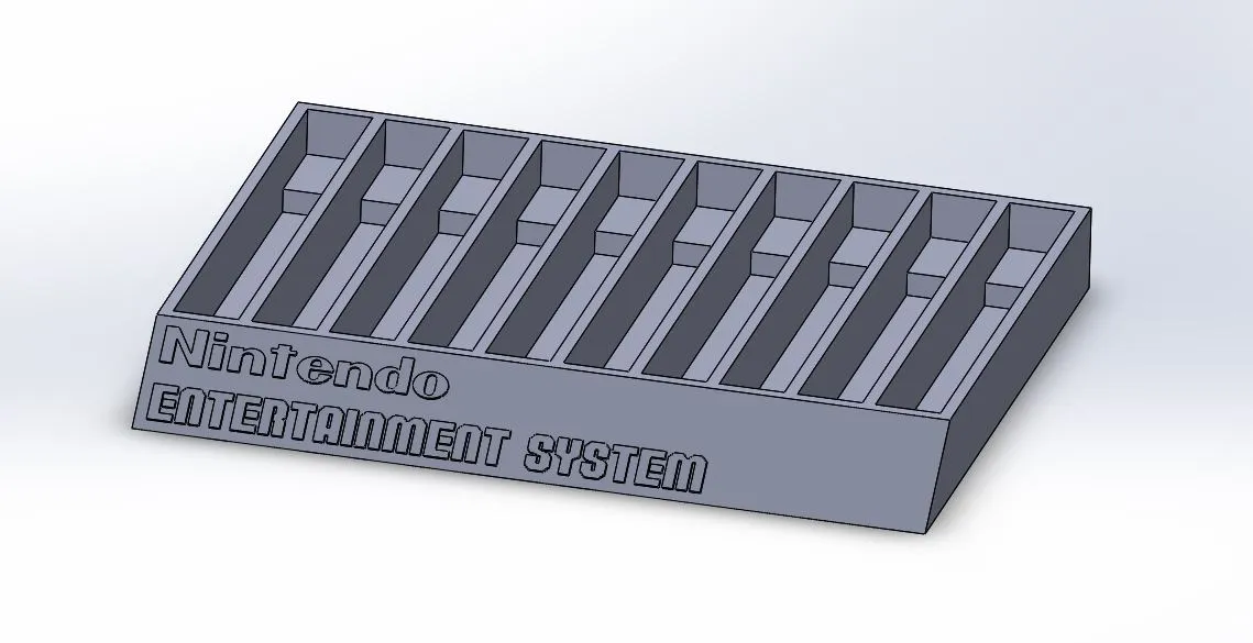 Stand for Nintendo nes games / cartridges slots by vincent3934 ...
