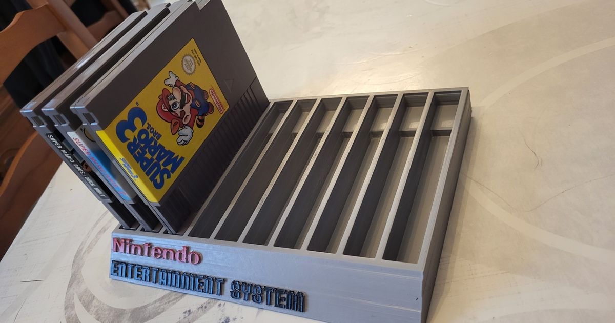 Stand for Nintendo nes games / cartridges slots by vincent3934 ...