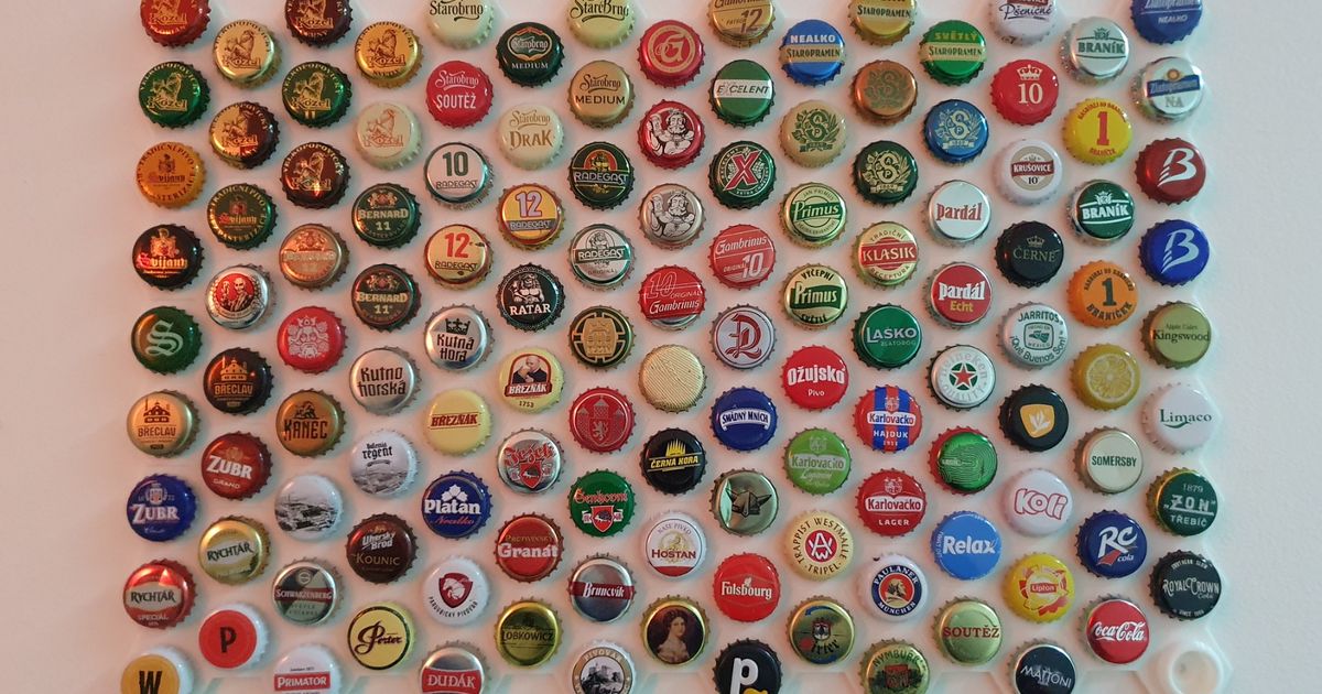 Beer cap wall mount by pejvl2000 | Download free STL model | Printables.com