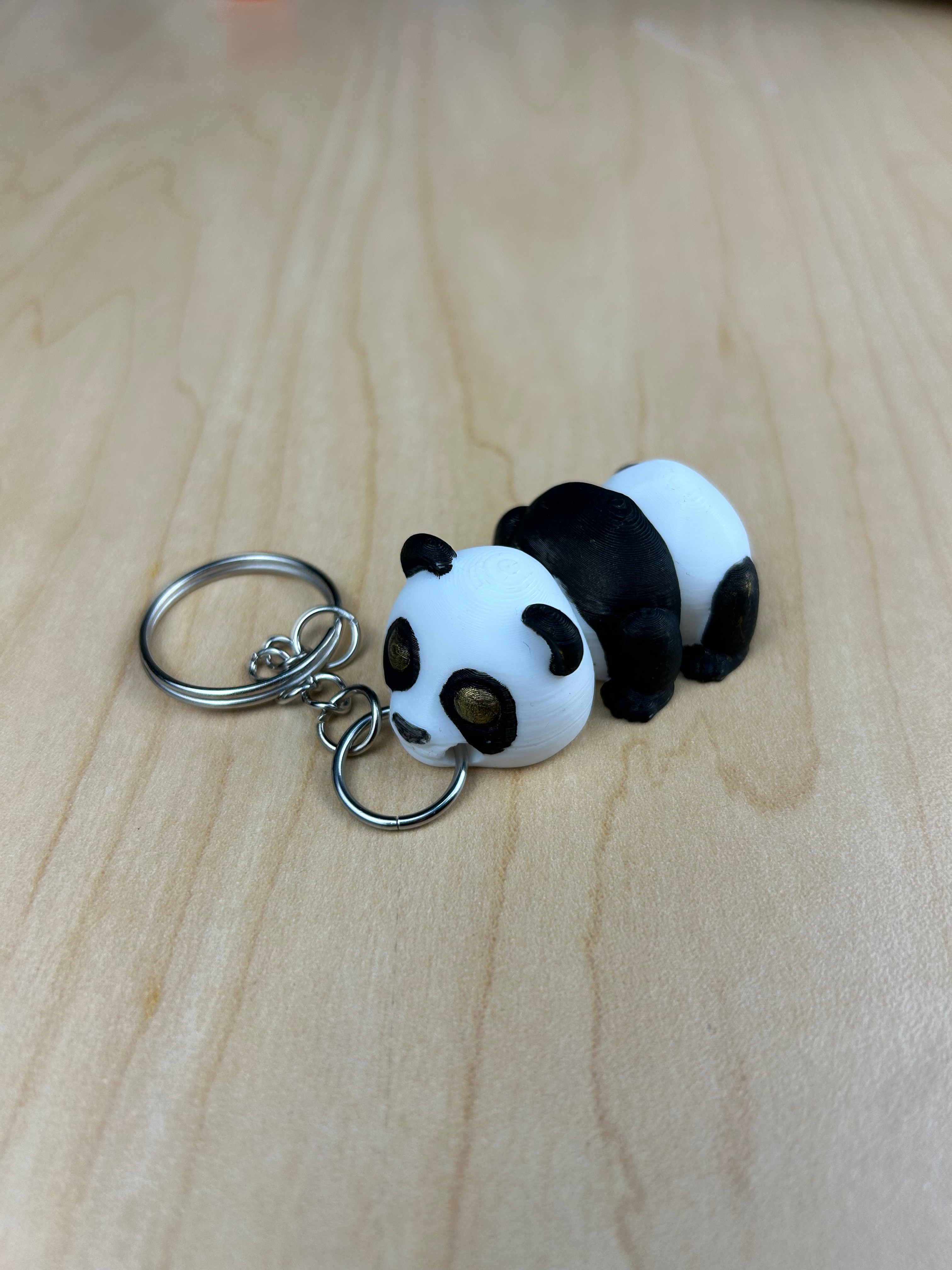 Panda Keychain Dual Joint by Built_Over_Bot | Printables Store
