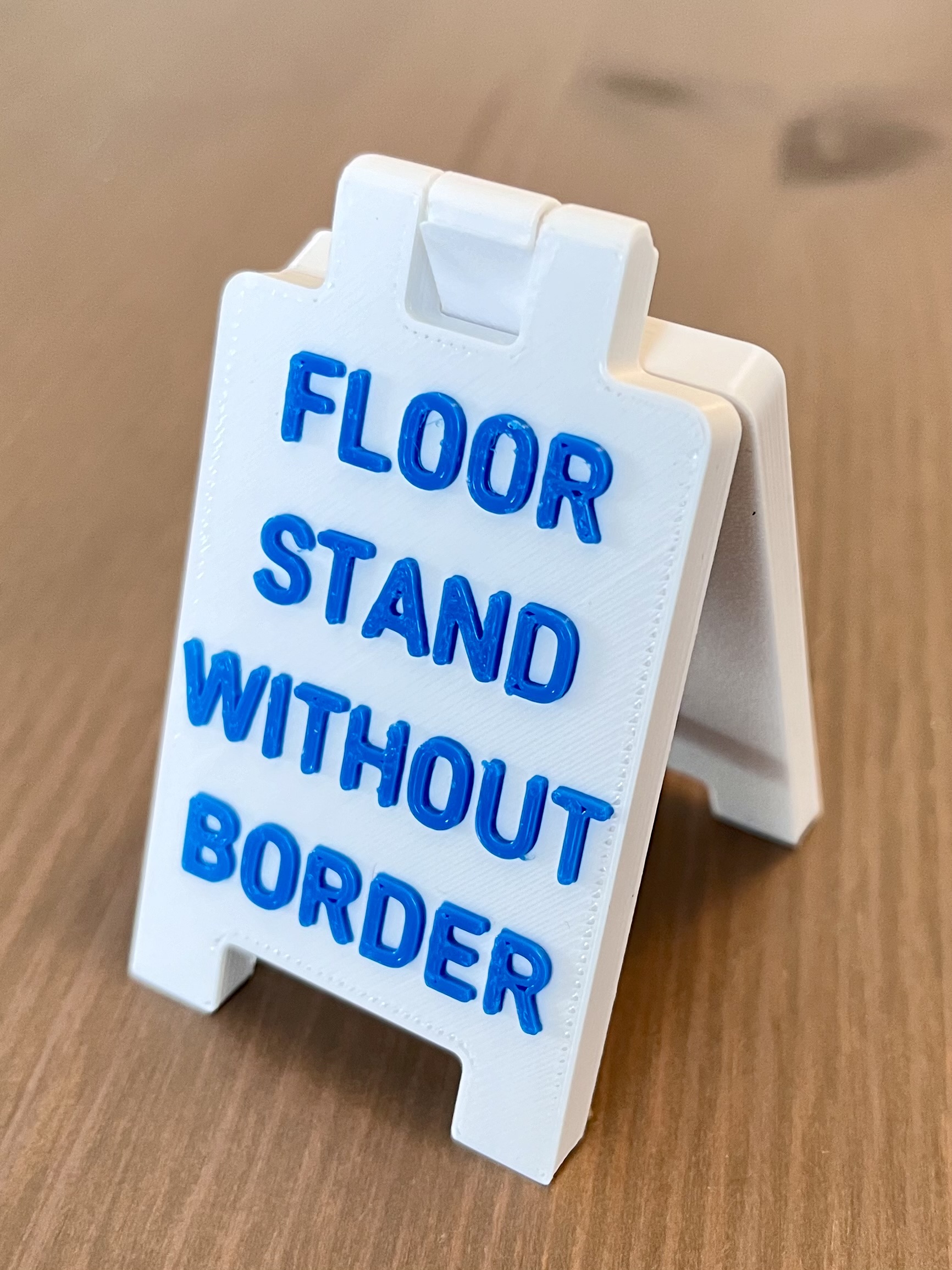 Mini Standup Sign - Double Sided by Plastic Flow | Download free STL ...