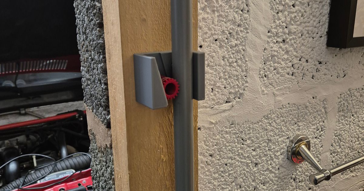 Gravity Broom Holder Csk Woodscrew Mounting Holes By Stenworks Download Free Stl Model