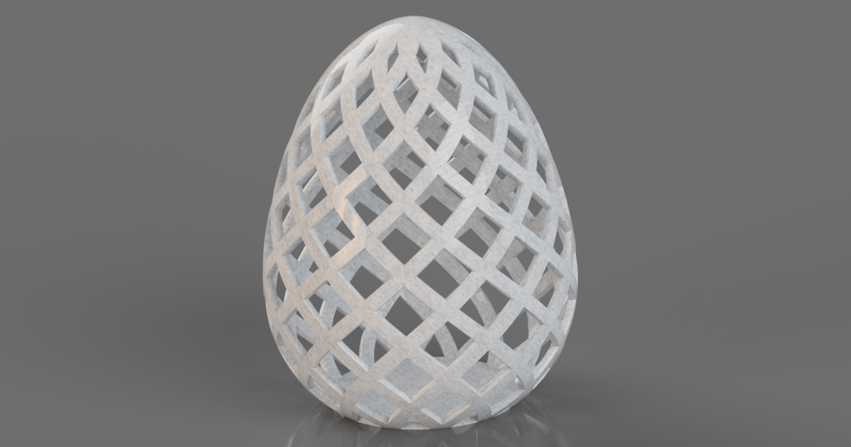 Mesh egg V2 - an improved version of modern easter ornament by ...