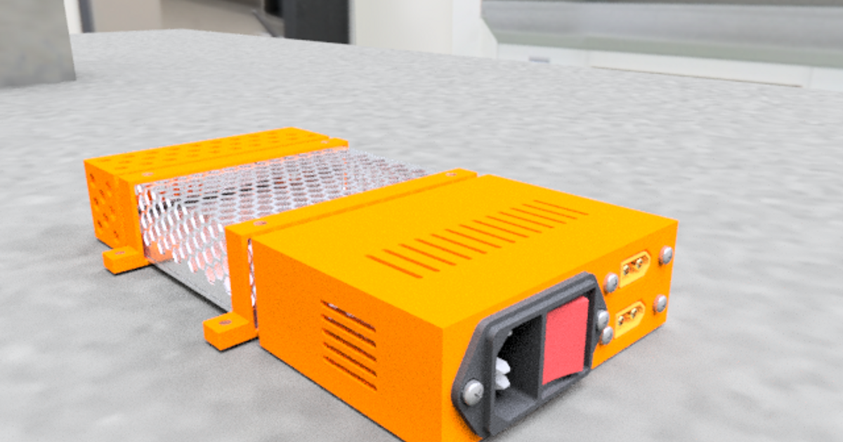 LRS-150 PSU front by Fuzebox | Download free STL model | Printables.com