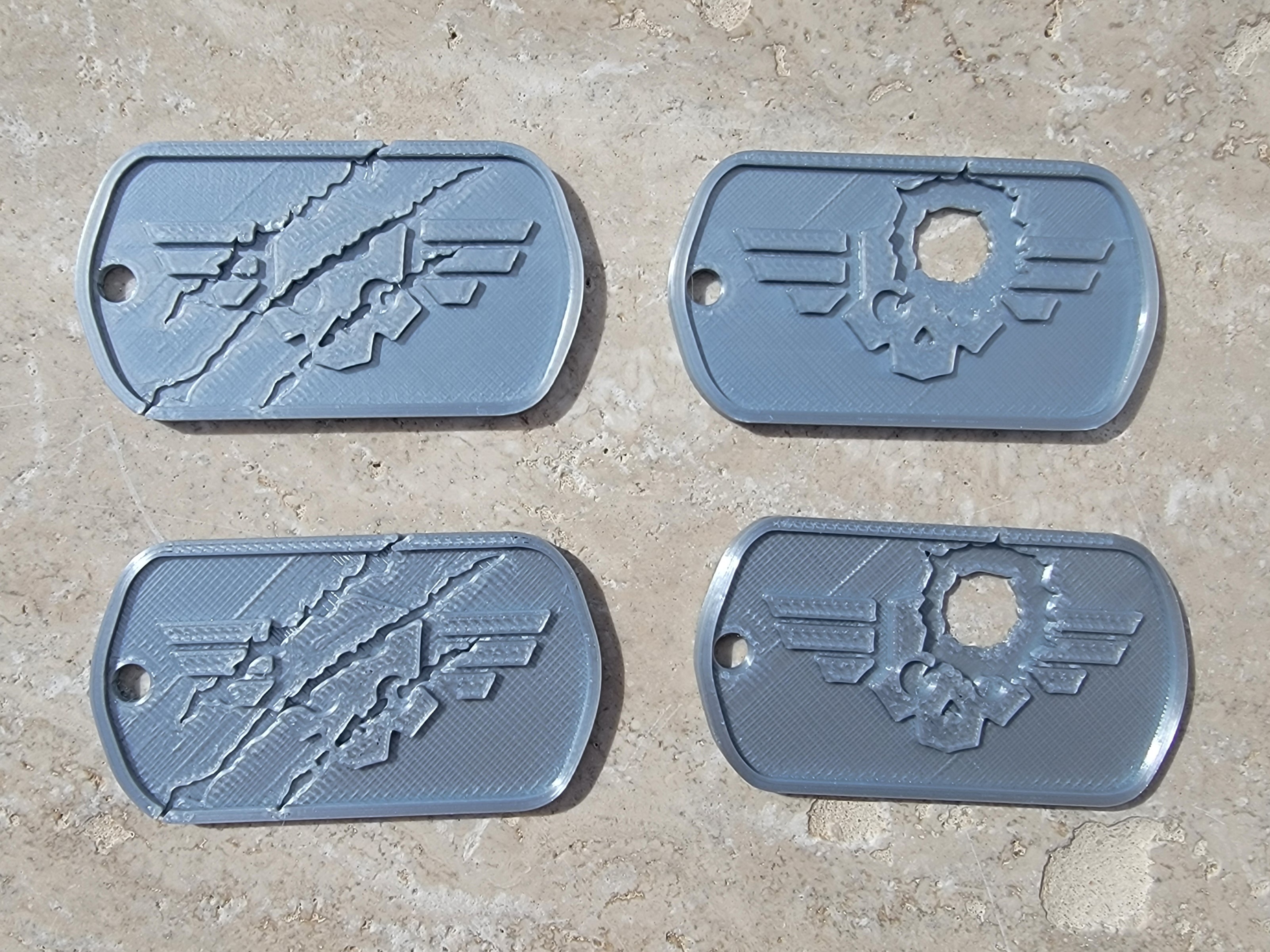 Helldivers 2 Battle Damaged Dog Tags par Landubious | Téléchargez ...