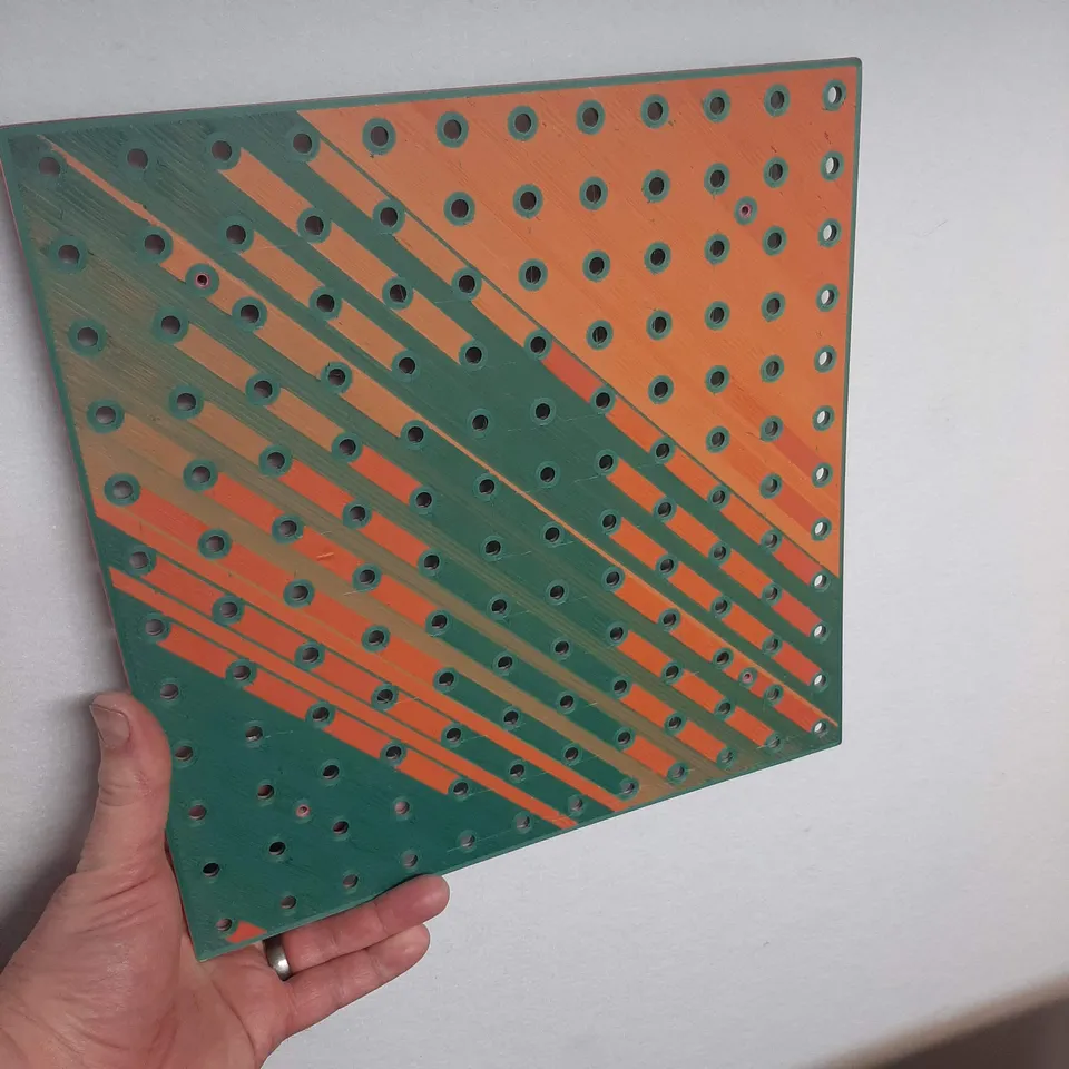 Foot Square Pegboard by Alberta3D | Download free STL model ...