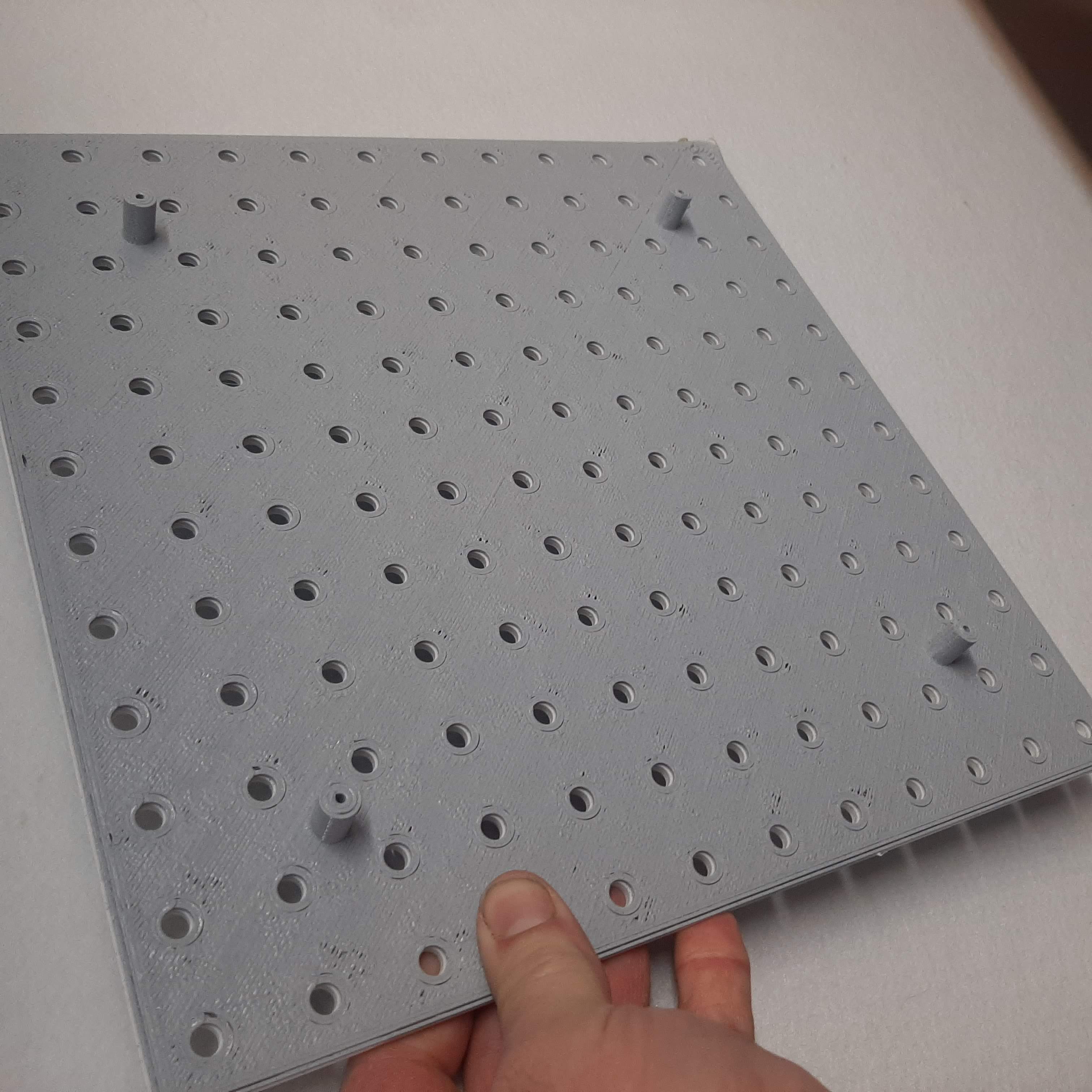 Foot Square Pegboard by Alberta3D | Printables Store