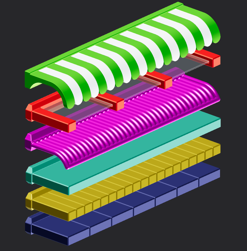MODULAR BUILDINGS AWNING SET by 23Fab | Download free STL model ...