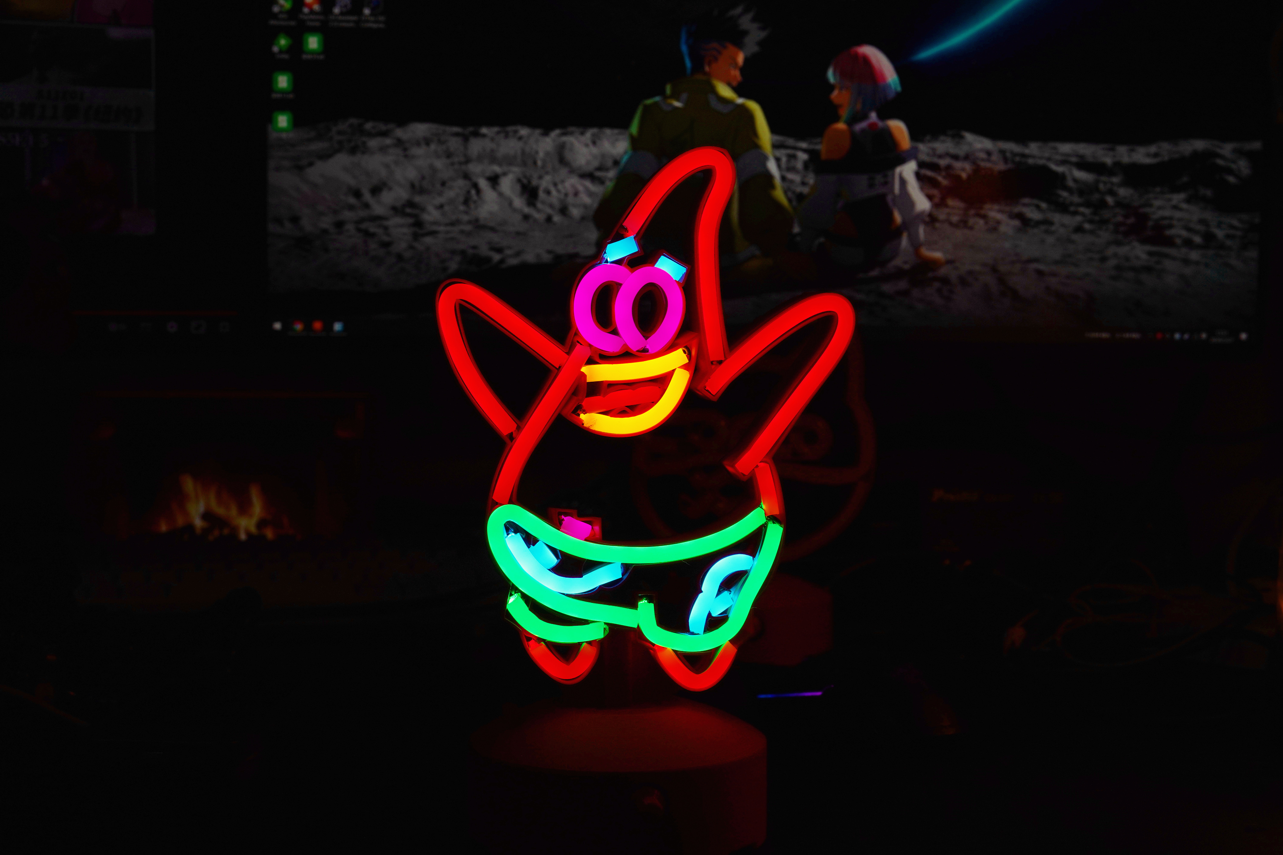 Patrick Star Neon Lights by 天 蒲 | Download free STL model | Printables.com