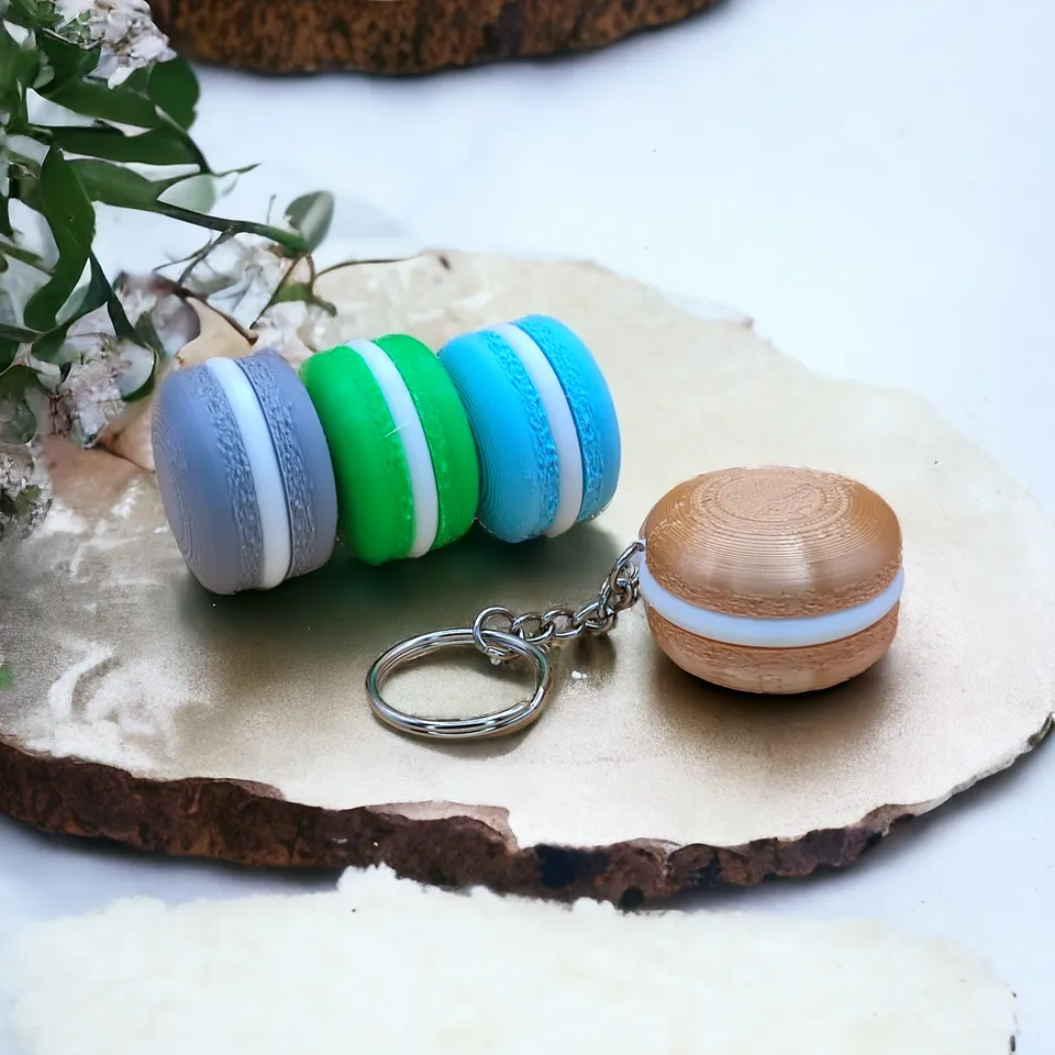 Macaron keychain by 3DRF.GR | Download free STL model | Printables.com