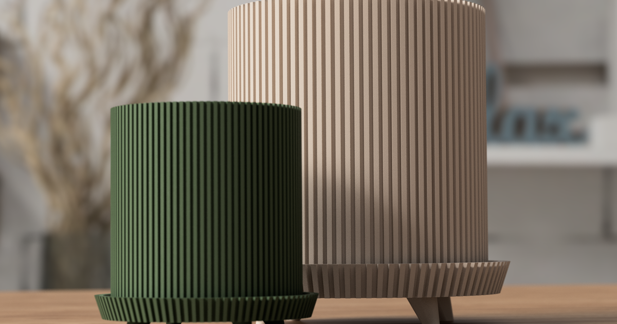 Planter with legs by Sabre Design | Download free STL model ...