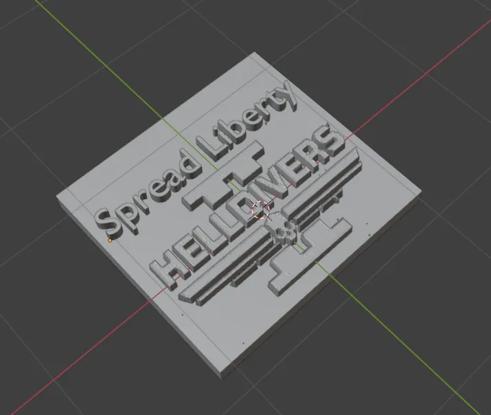 helldivers plaque by frey_code | Download free STL model | Printables.com