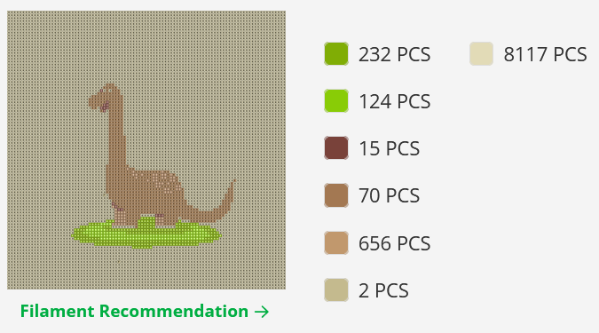 Dinosaur Pixel Puzzle by G El Rey | Download free STL model ...