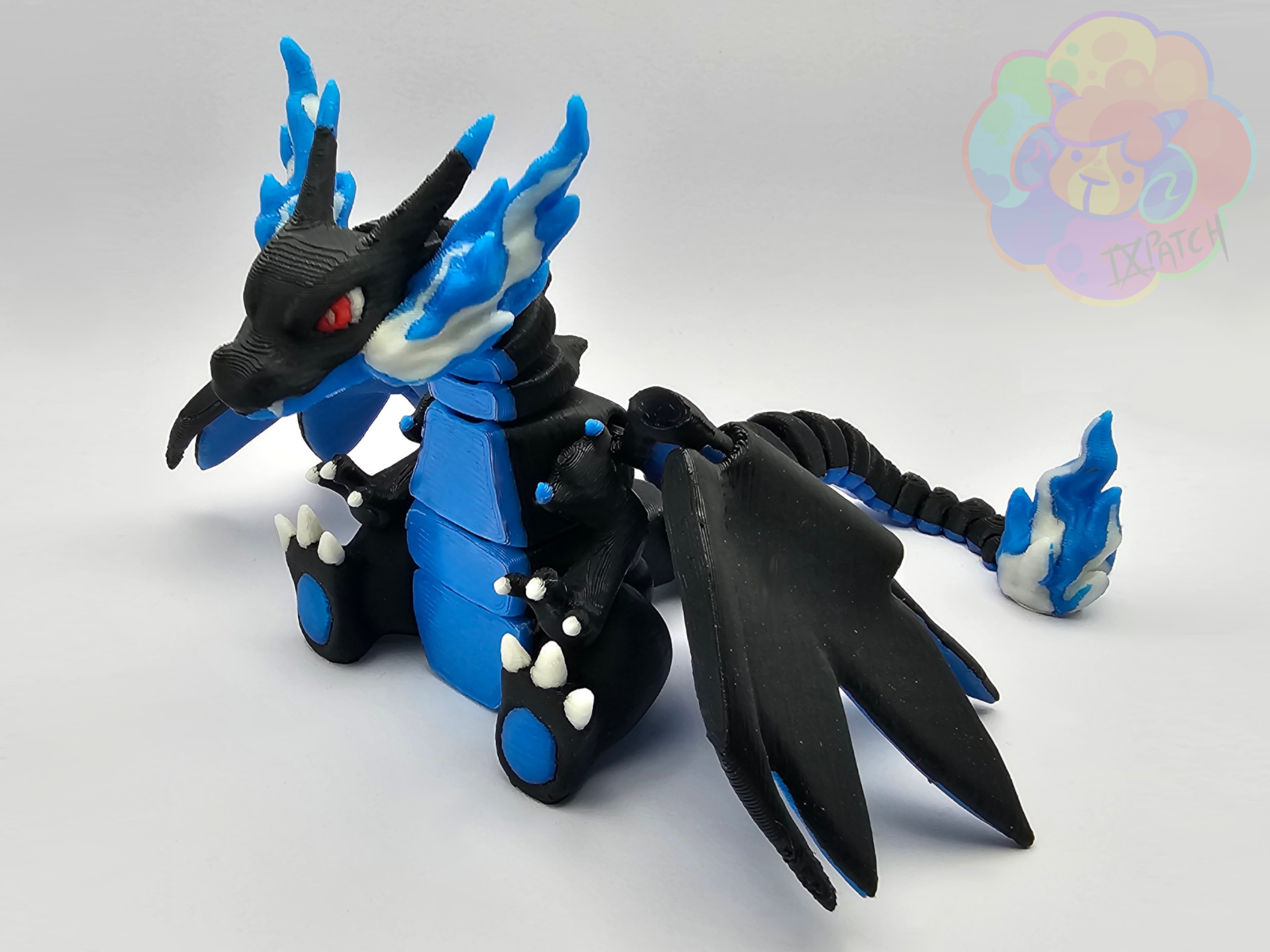 Mega Charizard X - Flexi Articulated Pokémon (print in place, no supports) by IXPatch | Download ...