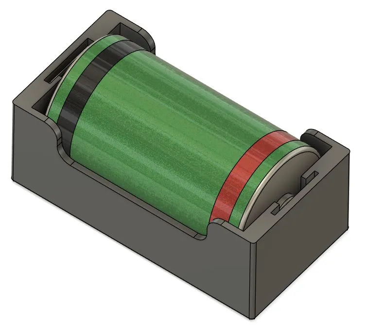 D-Cell Battery Holders by Timinator | Download free STL model ...