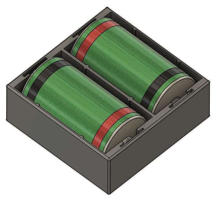 D-Cell Battery Holders by Timinator | Download free STL model ...