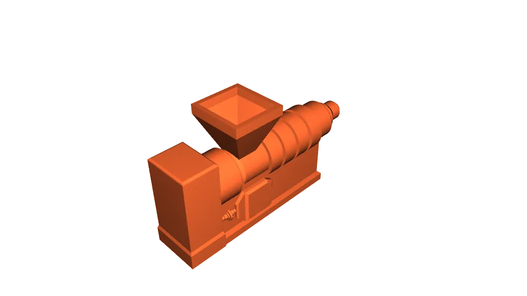 Industrial Single-Screw Polymer Extruder by CMLewis | Download free STL ...