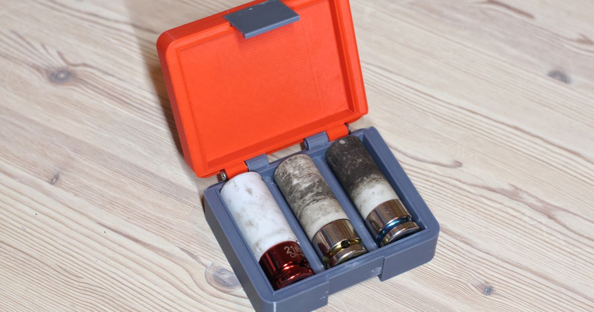 Replacement box for wheel lug nut sockets (17mm, 19mm & 21mm - 32mm ...