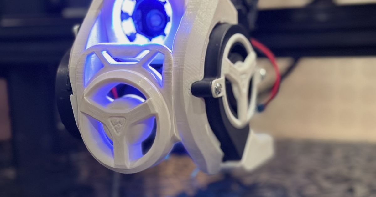 LiteBurner KE - Ender 3 V3 KE Dual 5015 Fan Shroud by Lite | Download ...