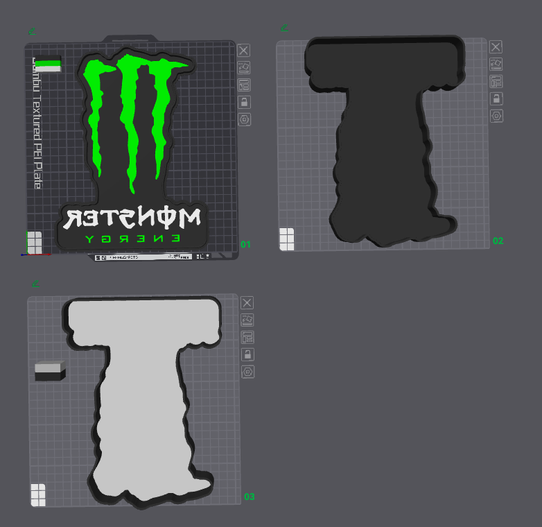 Monster Energy Lightbox LED Lamp by braga3dprint | Printables Store