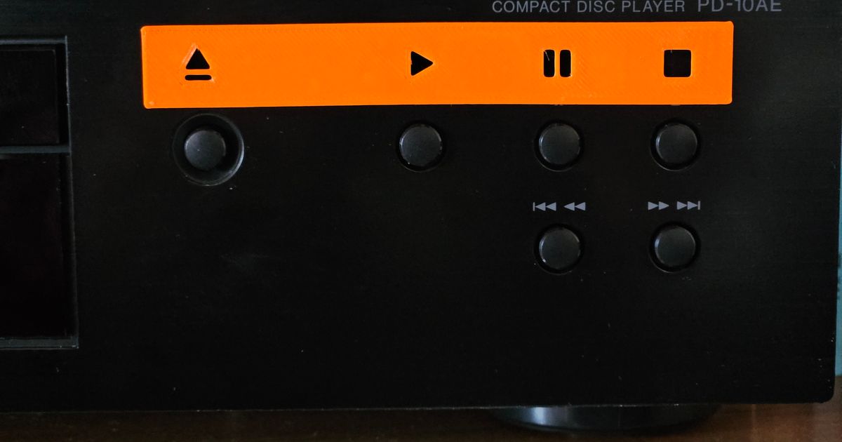 Enlarged icons for CD Player by KraxelAxel | Download free STL model ...