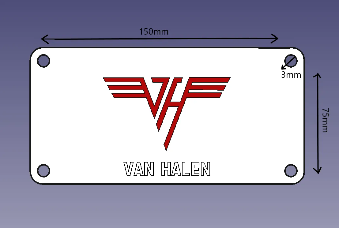 Van Halen sign by Blobouch | Download free STL model | Printables.com