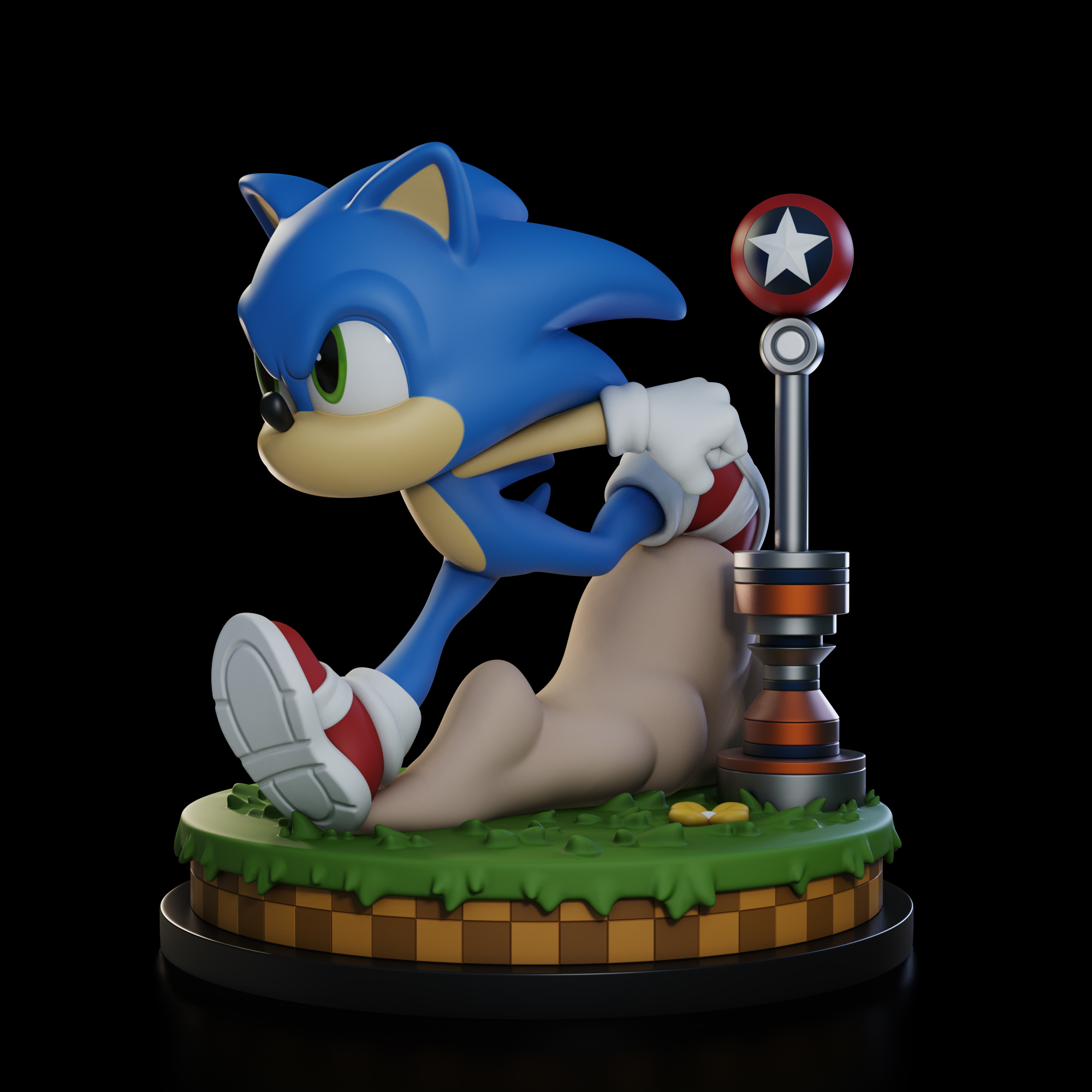 Sonic The Hedgehog by Joao Sousa | Download free STL model | Printables.com