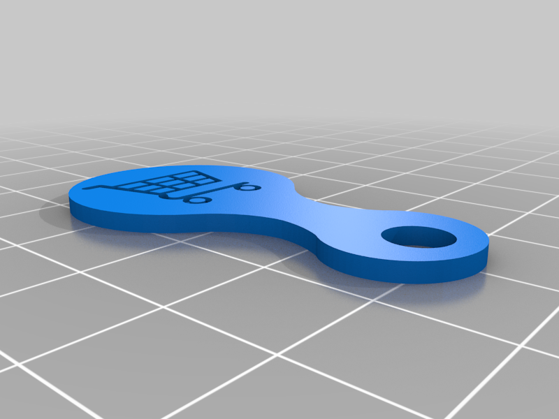 Shopping cart key by mgg gg | Download free STL model | Printables.com