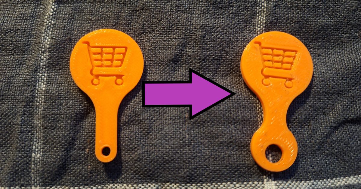 Shopping cart key by mgg gg | Download free STL model | Printables.com