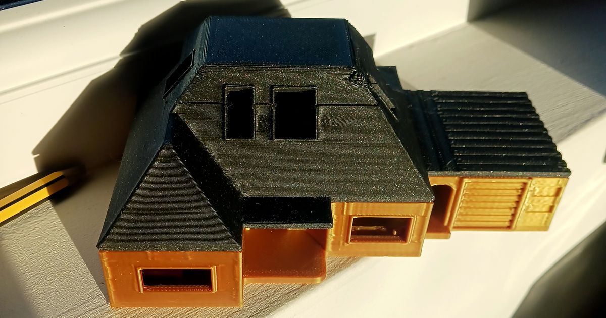 House Detailed House by KingTut | Download free STL model | Printables.com