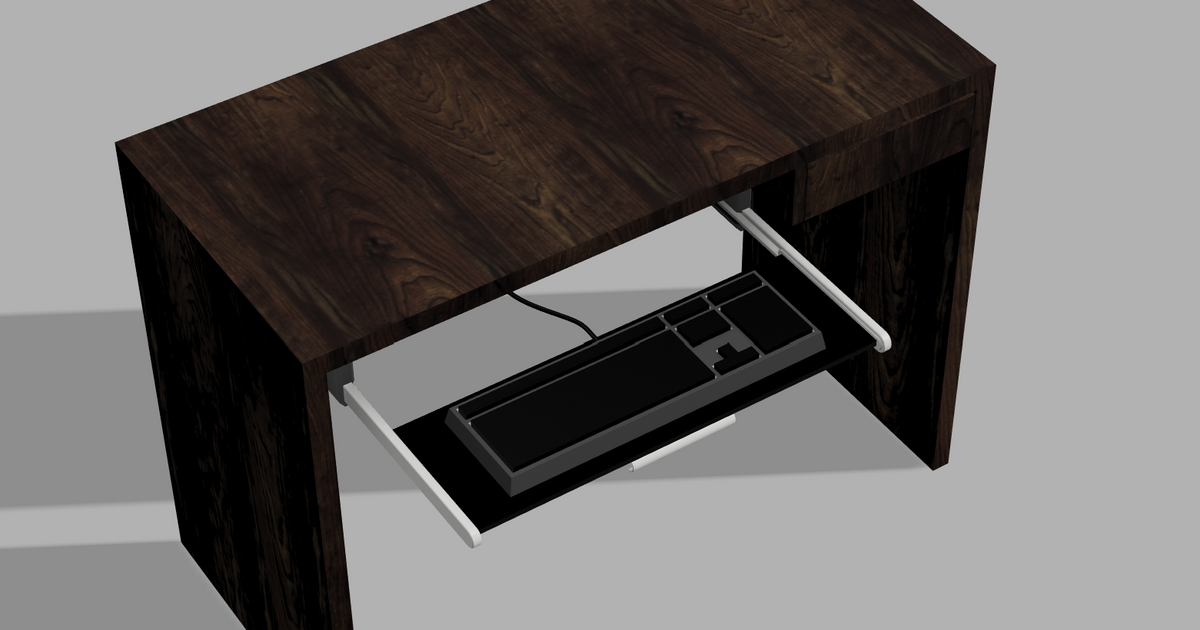 Keyboard drawer by Lynlimer | Download free STL model | Printables.com