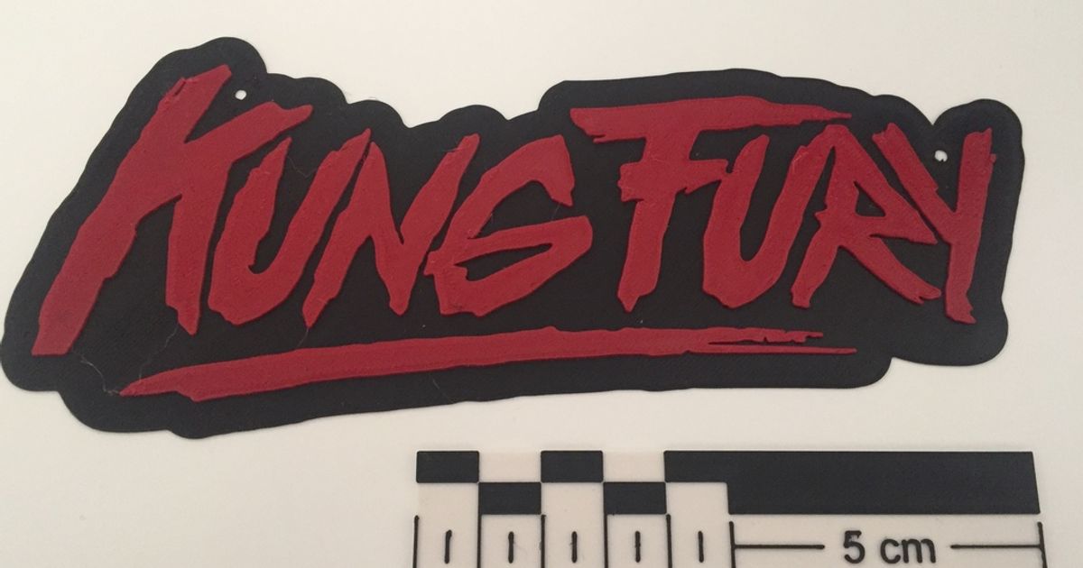 Kung Fury Logo by Maeshmaker | Download free STL model | Printables.com
