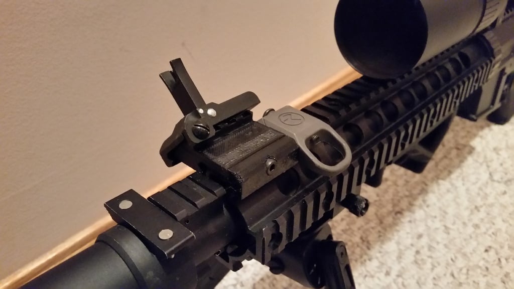 45 degree angled picatinny rail adapter by Indy | Download free STL ...