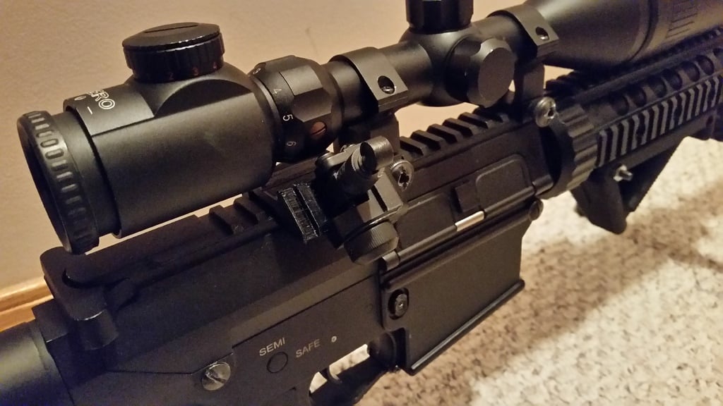 45 degree angled picatinny rail adapter by Indy | Download free STL ...